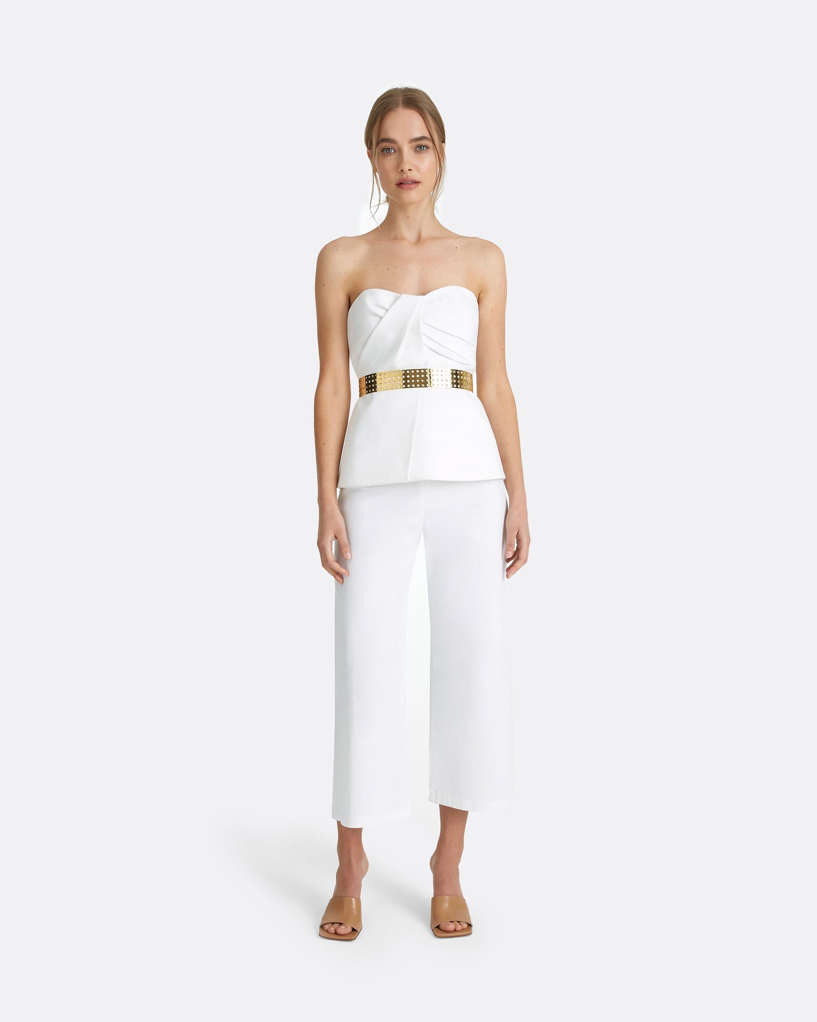 Clio Gold Metal Belt – Safiyaa London