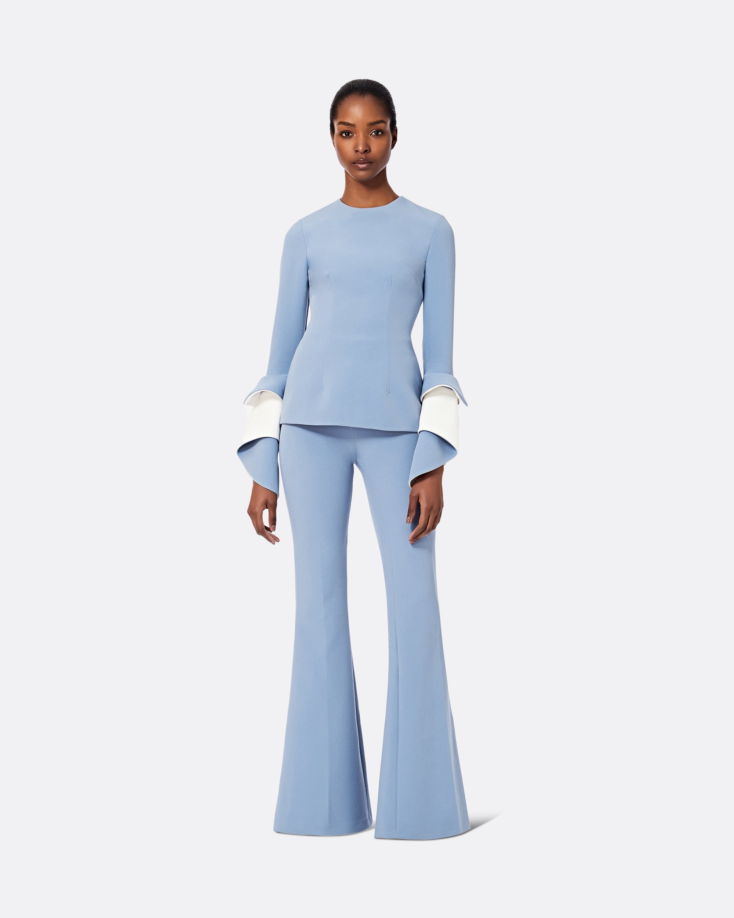 Halluana Blue Ash Trousers – Safiyaa London