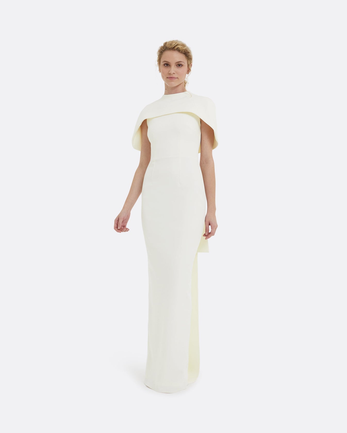 Kalika Ivory Long Dress – Safiyaa London