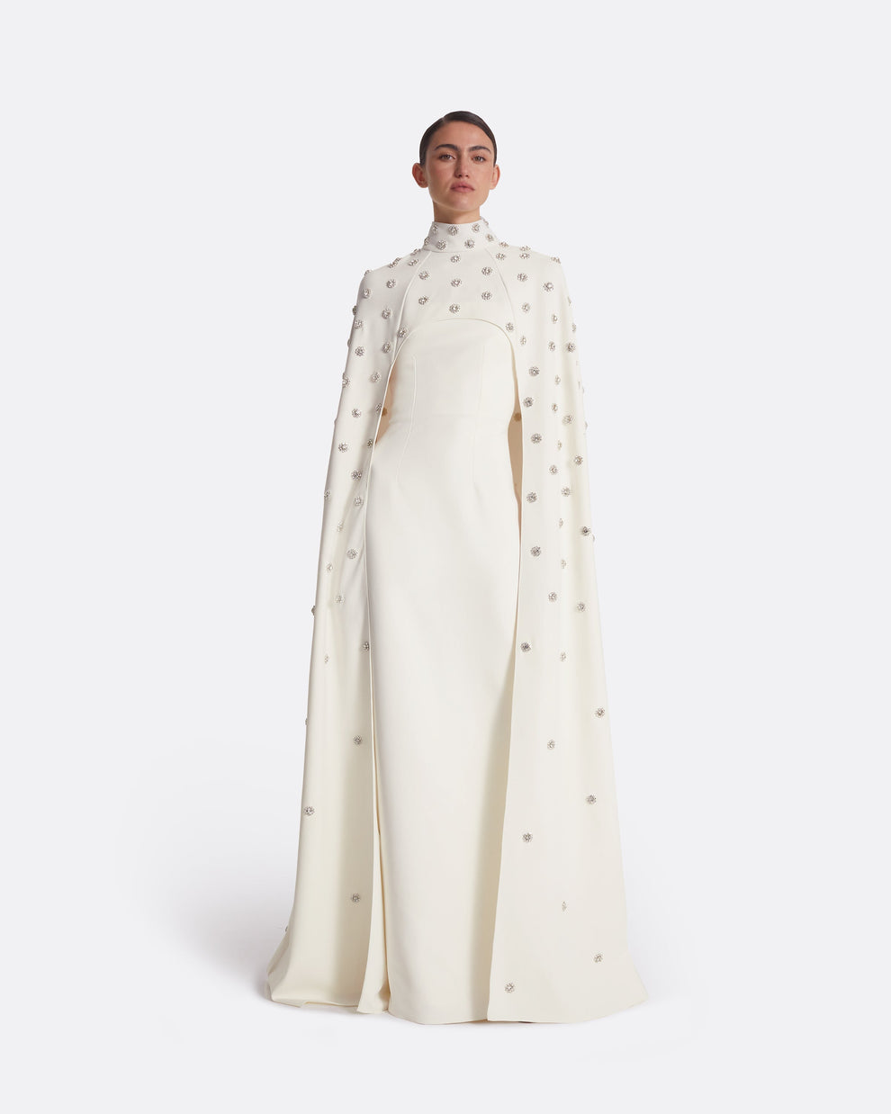 Manore Ivory Harness With Soshin Long Dress – Safiyaa London