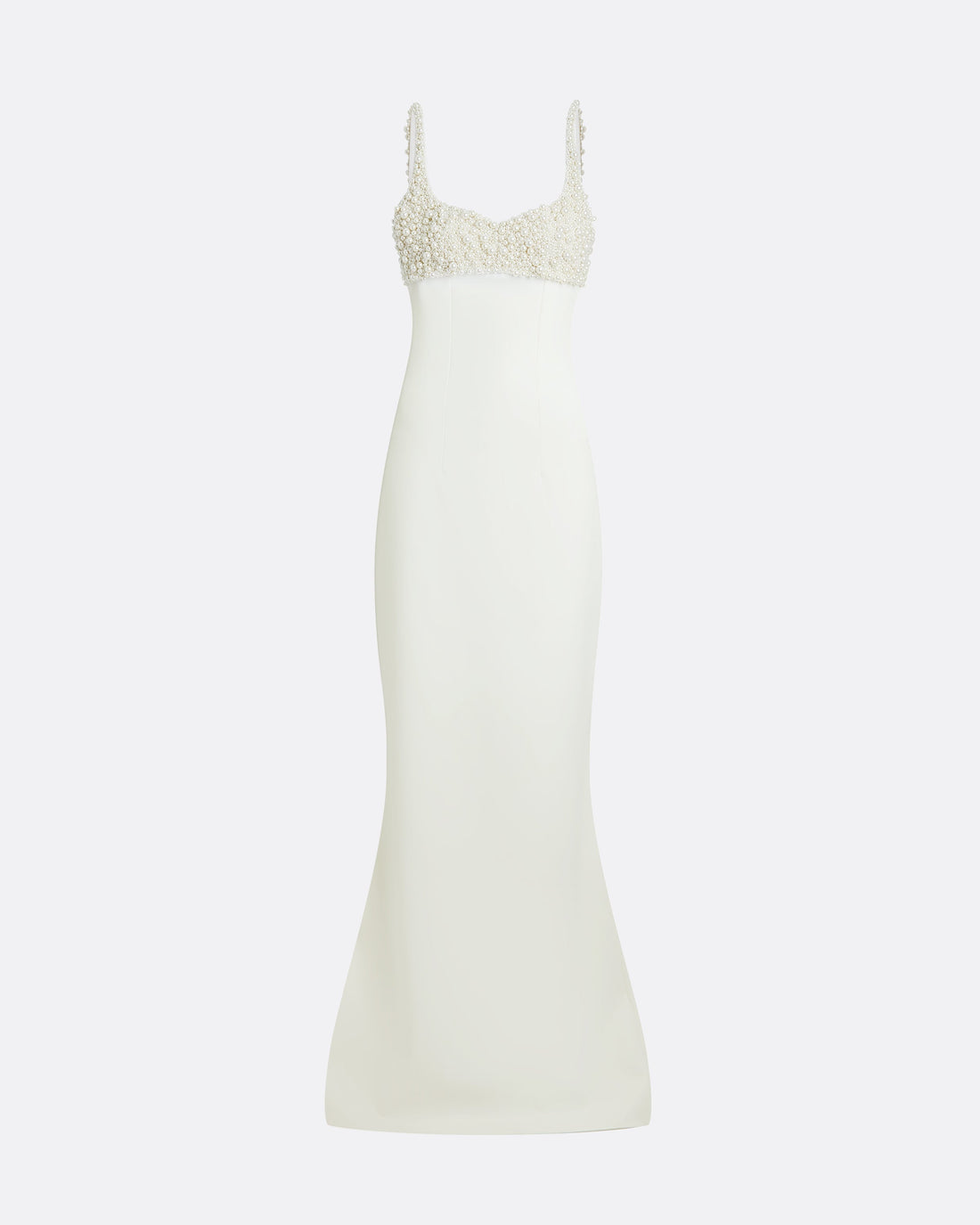 Beatriz Ivory Long Dress – Safiyaa London
