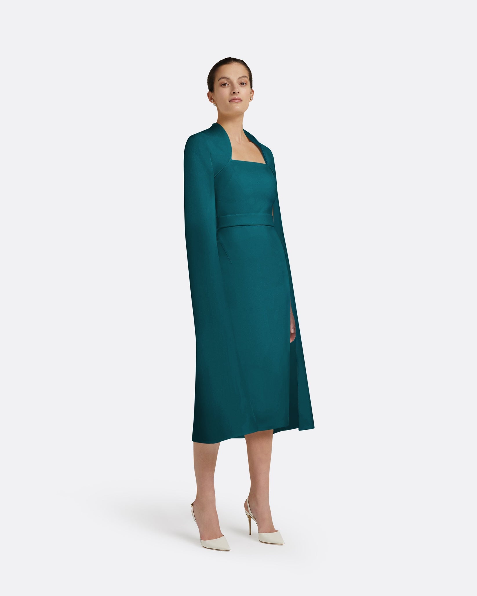 Roni Poseidon Midi Dress – Safiyaa London