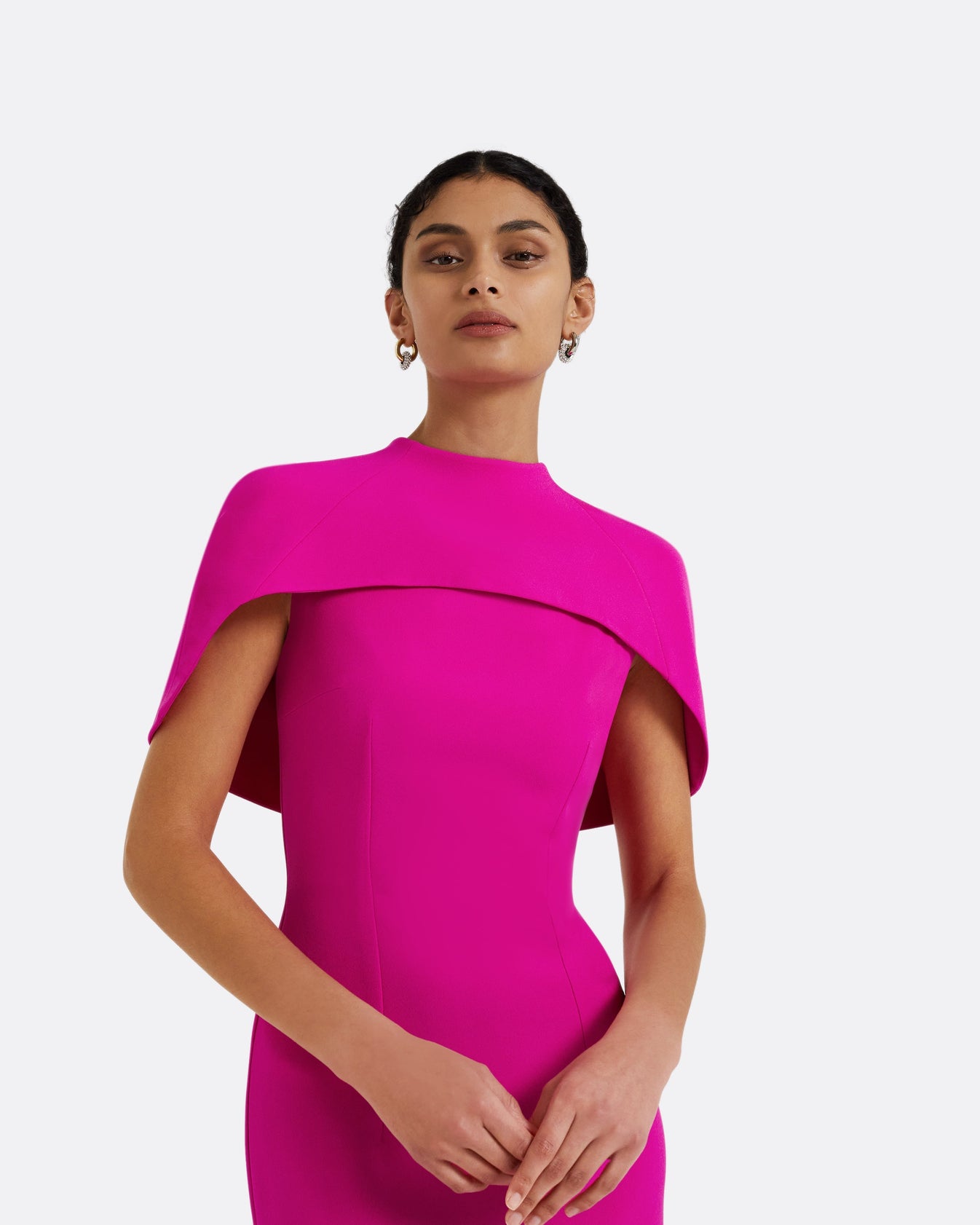 Kalika Wild Strawberry Midi Dress – Safiyaa London