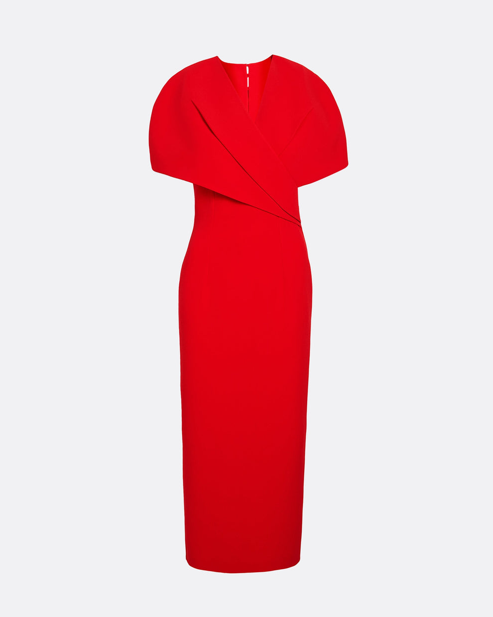 Flora Cherry Red Midi Dress – Safiyaa London