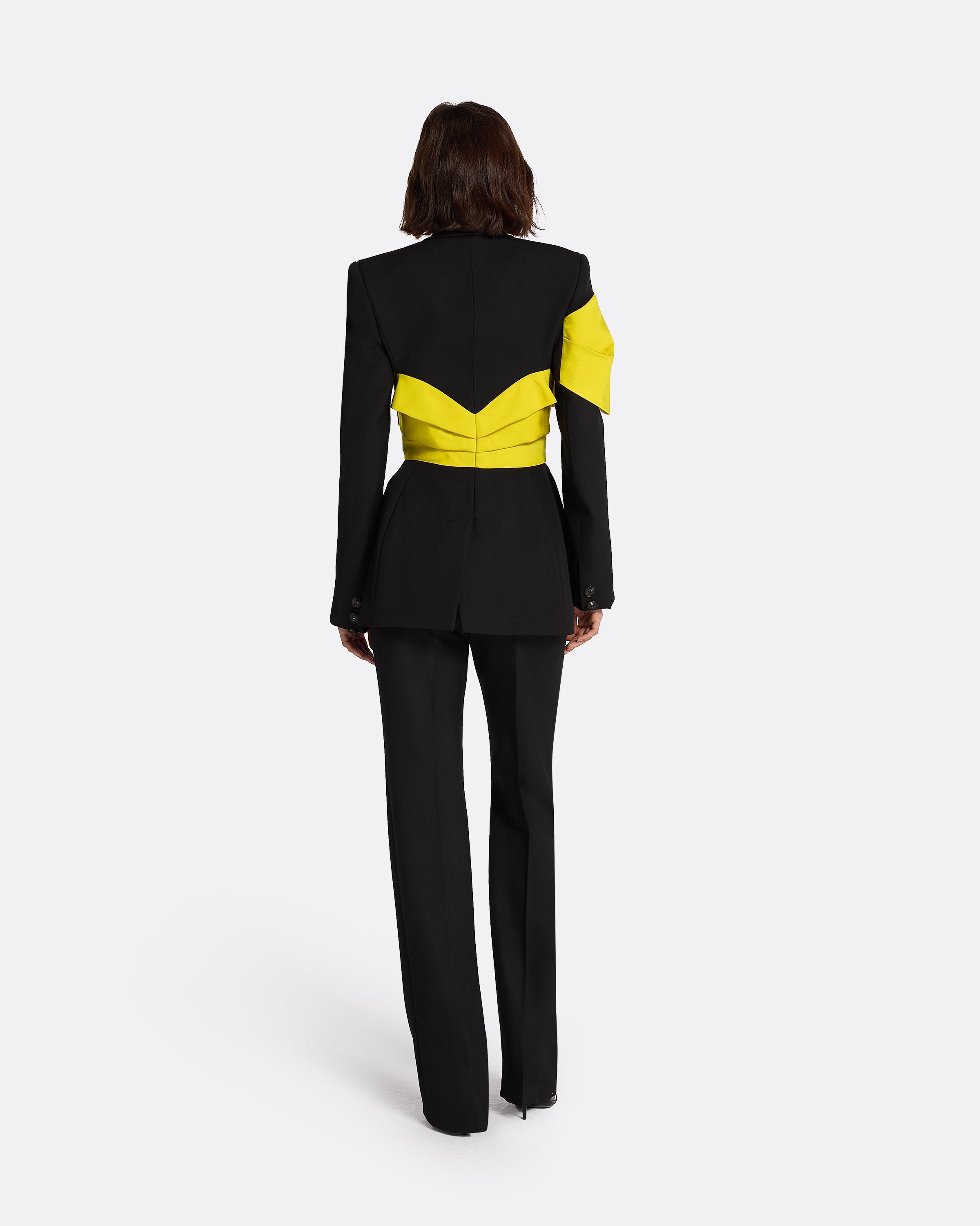 Lenalle Black & Chartreuse Jacket – Safiyaa London