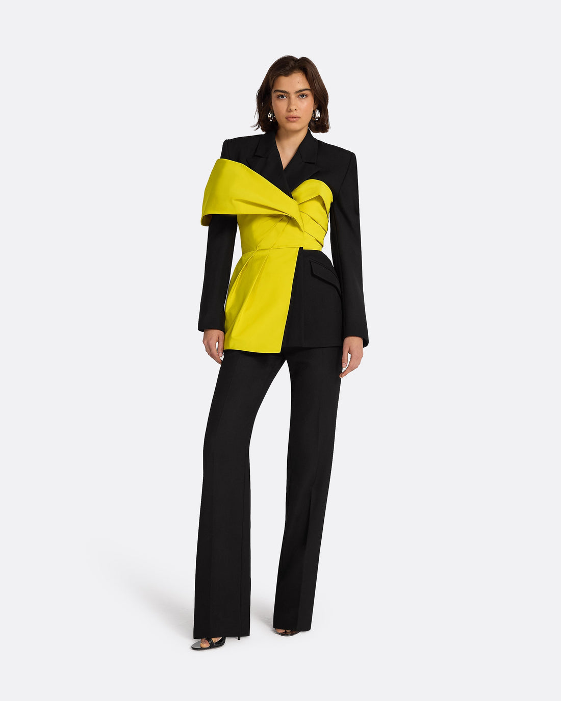 Lenalle Black & Chartreuse Jacket – Safiyaa London