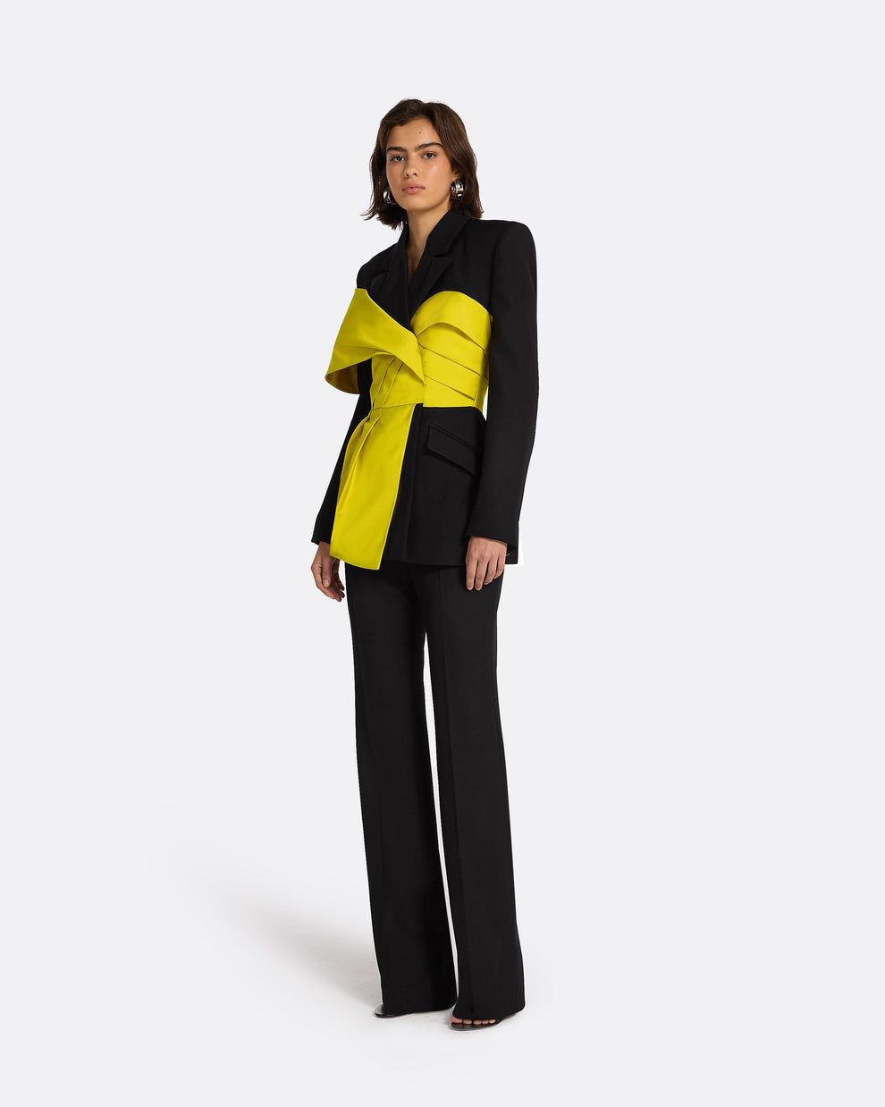 Lenalle Black & Chartreuse Jacket – Safiyaa London